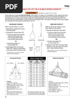 Sling Mode Factor Reference Chart | PDF