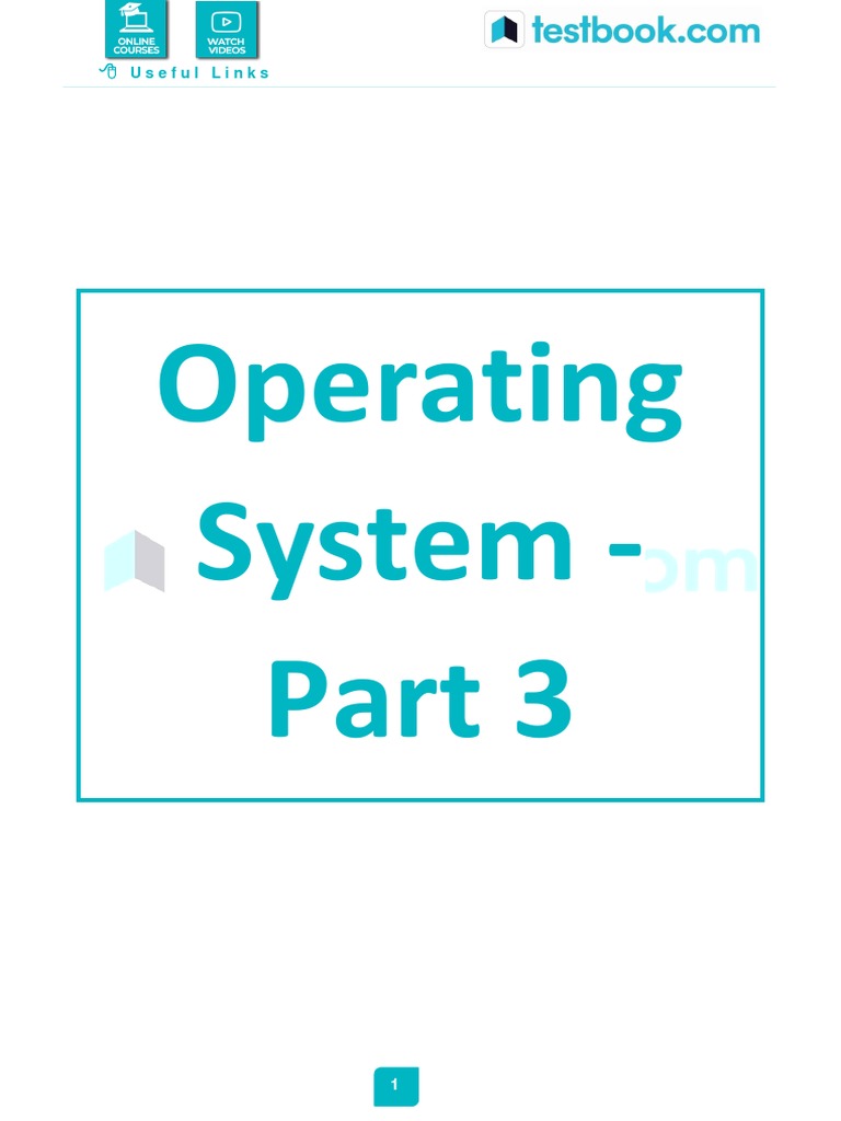 Operating System Part 3-Testbook | PDF | Operating System | Process ...