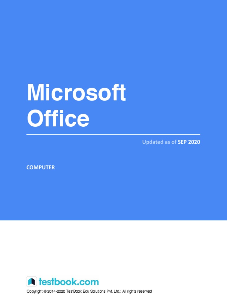 Computer - Microsoft Office - English - 1599890625 | PDF | Microsoft ...