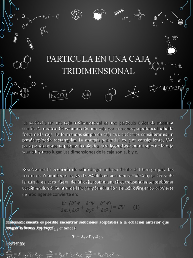 Particula en Una Caja Tridimensional | PDF | Física Aplicada e ...