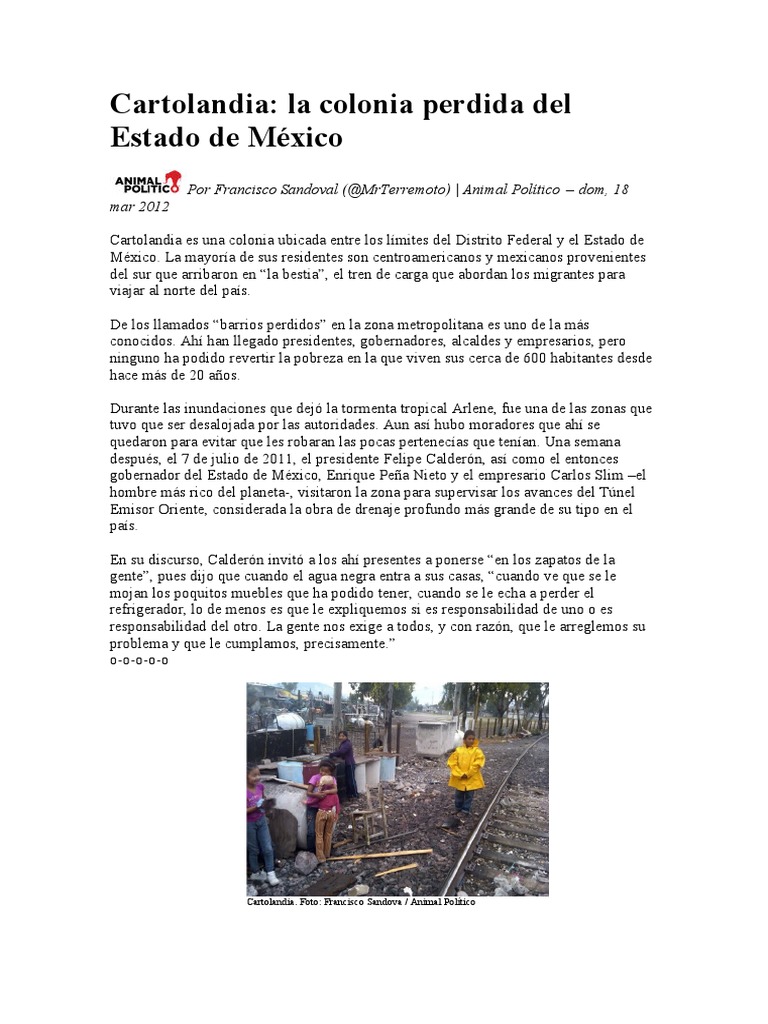 Cartolandia | Descargar gratis PDF | México | Ciudad de México