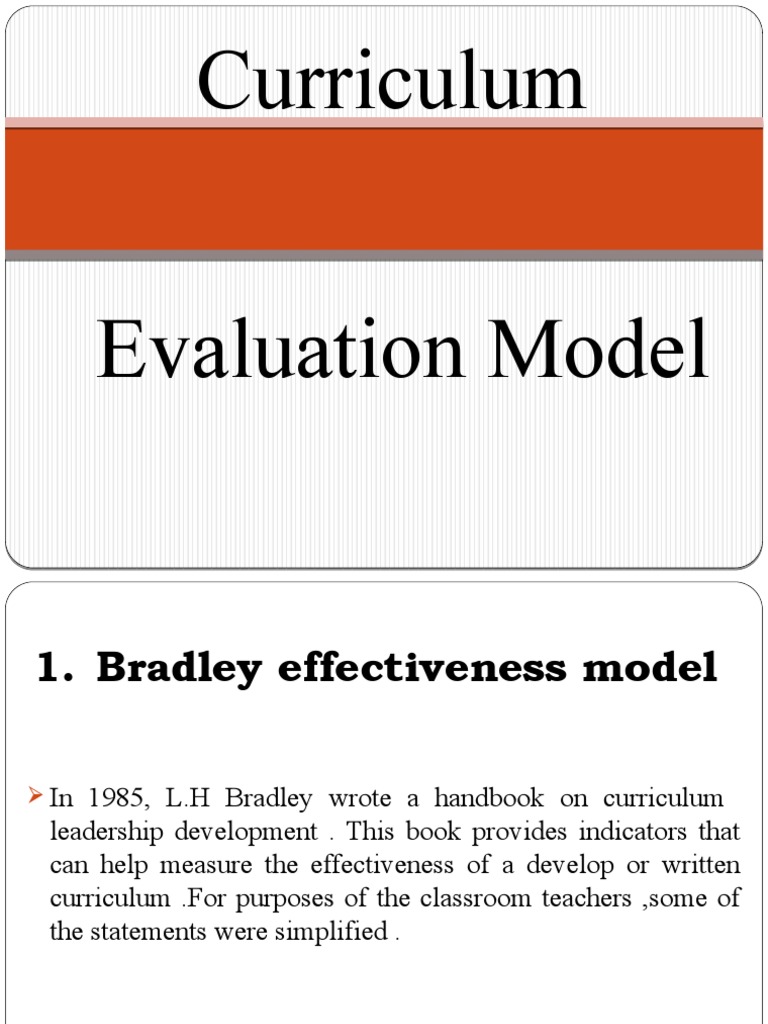 Curriculum Evaluation Insights | PDF | Curriculum | Lesson Plan