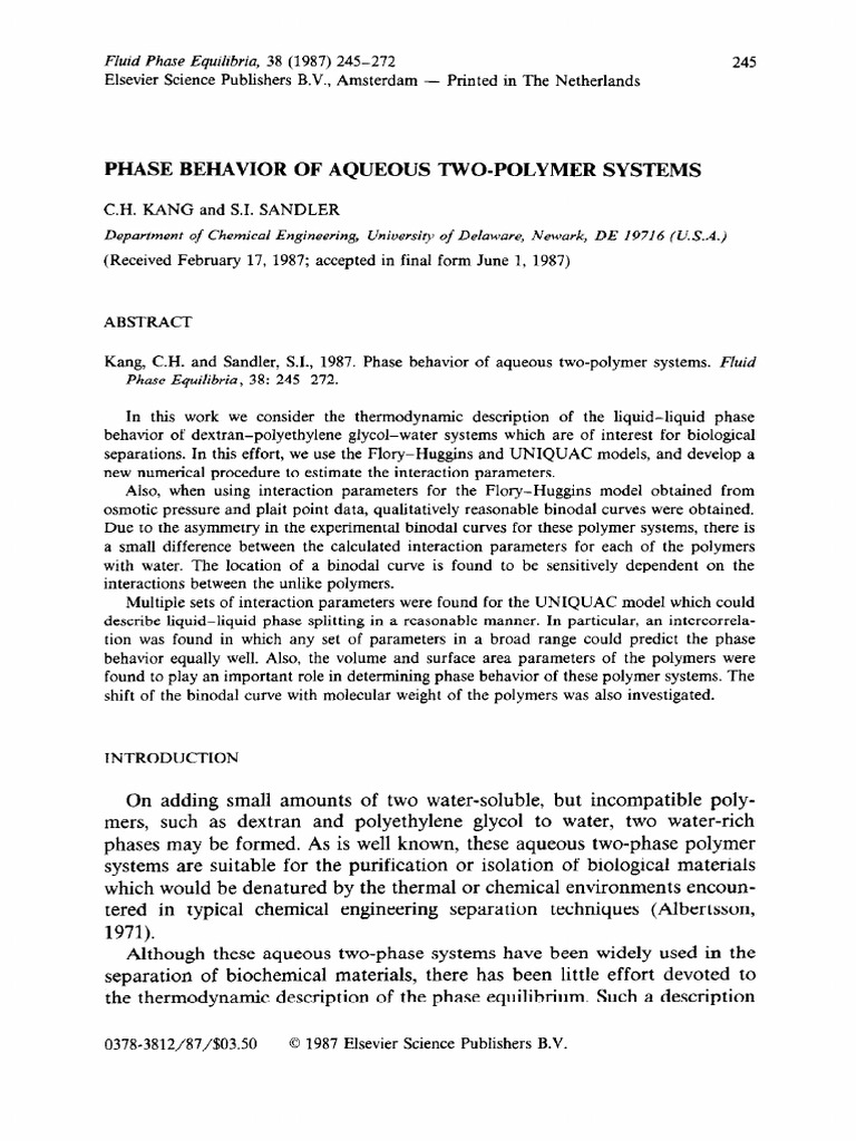 FH y UNIQUAC | PDF | Continuum Mechanics | Thermodynamics