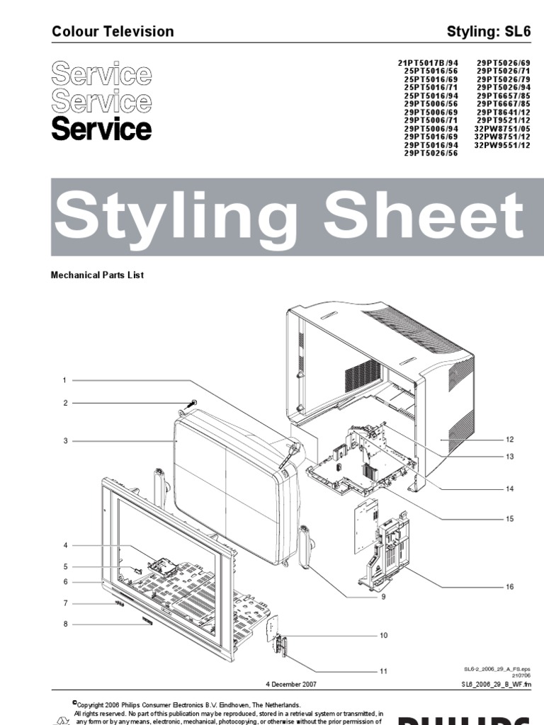 29PT6657-85 PHILIPS | Cathode Ray Tube | Electricity