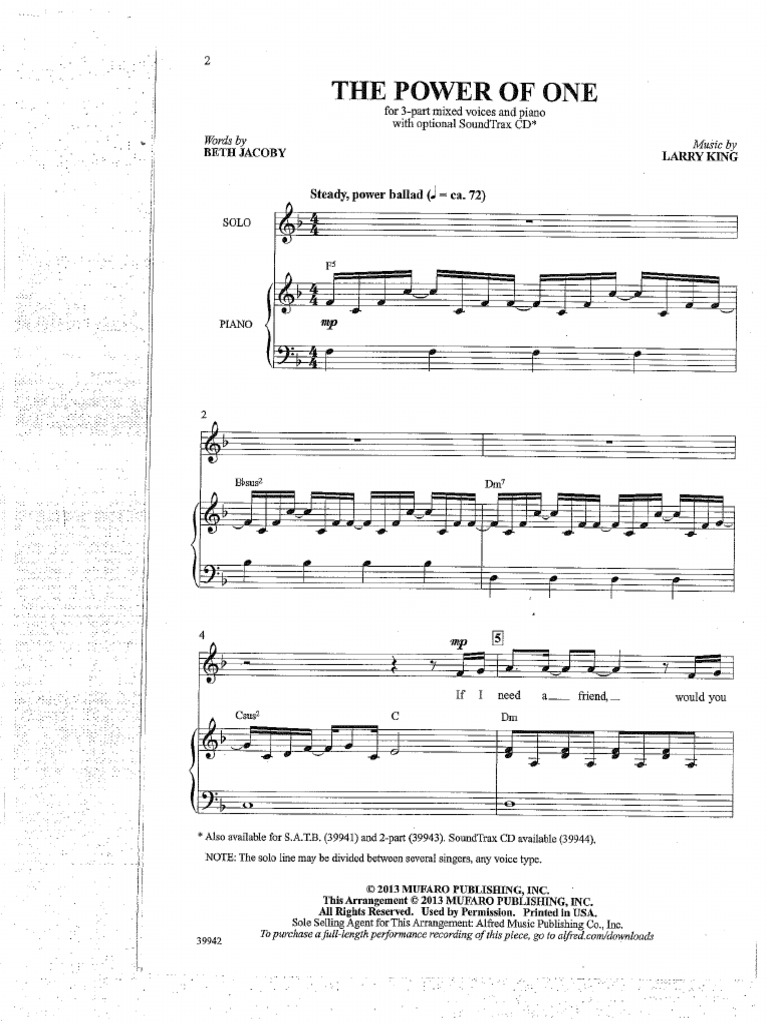 The Power of One | PDF