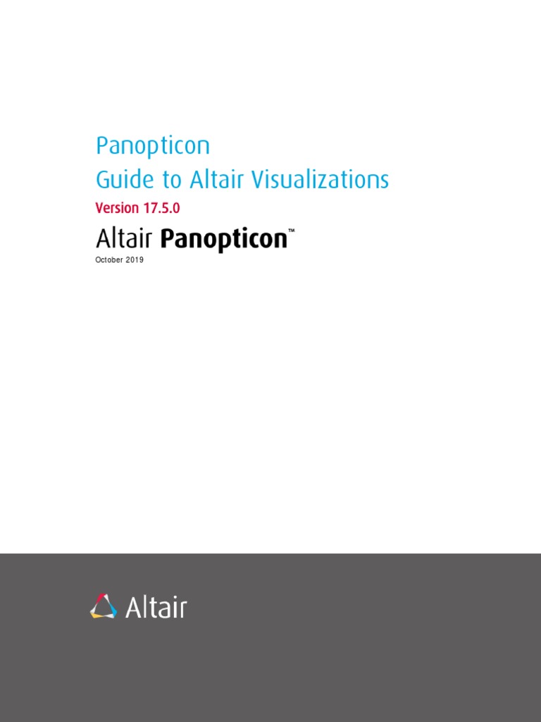 Altair Panopticon Visualization Guide 2019-10 | PDF | Pie Chart ...