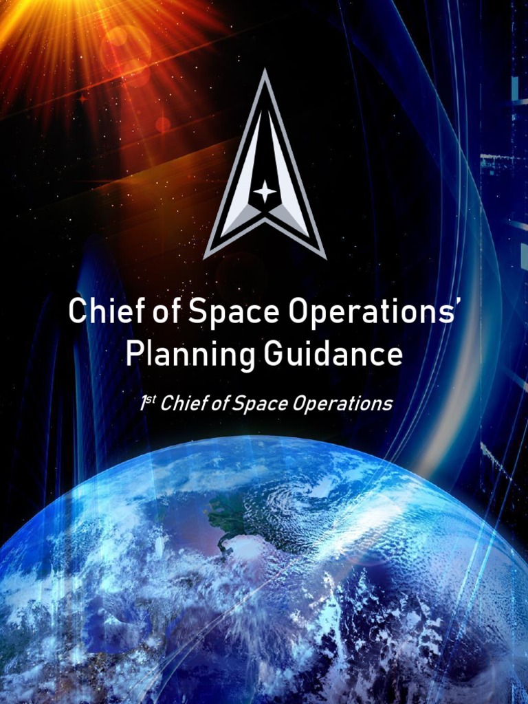 Chief of Space Operations' Planning Guidance | PDF | Military Doctrine ...