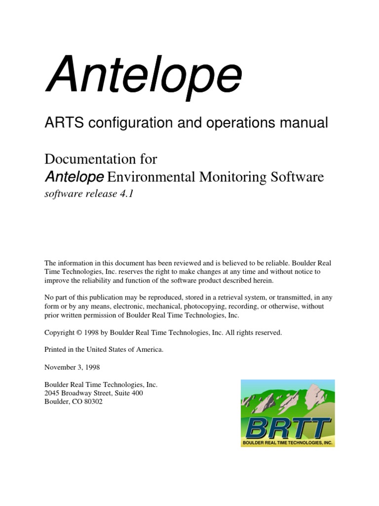 Antelope | Download Free PDF | Real Time Computing | Command Line Interface