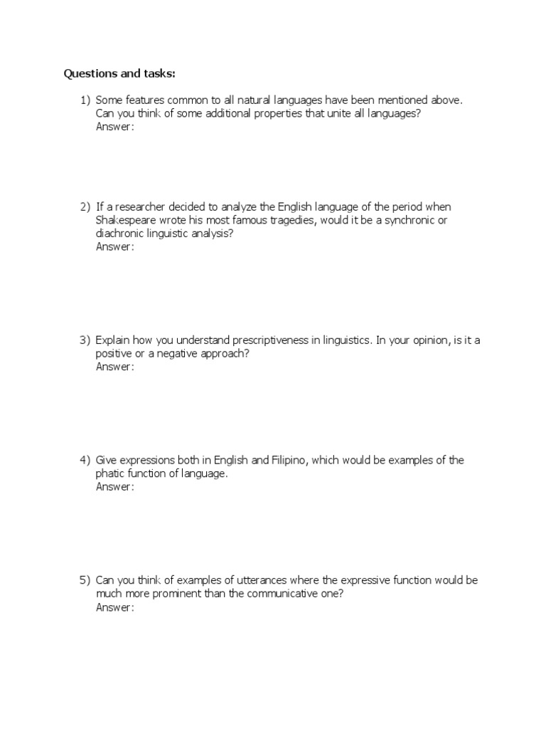 Module 1 Questions and Tasks | PDF