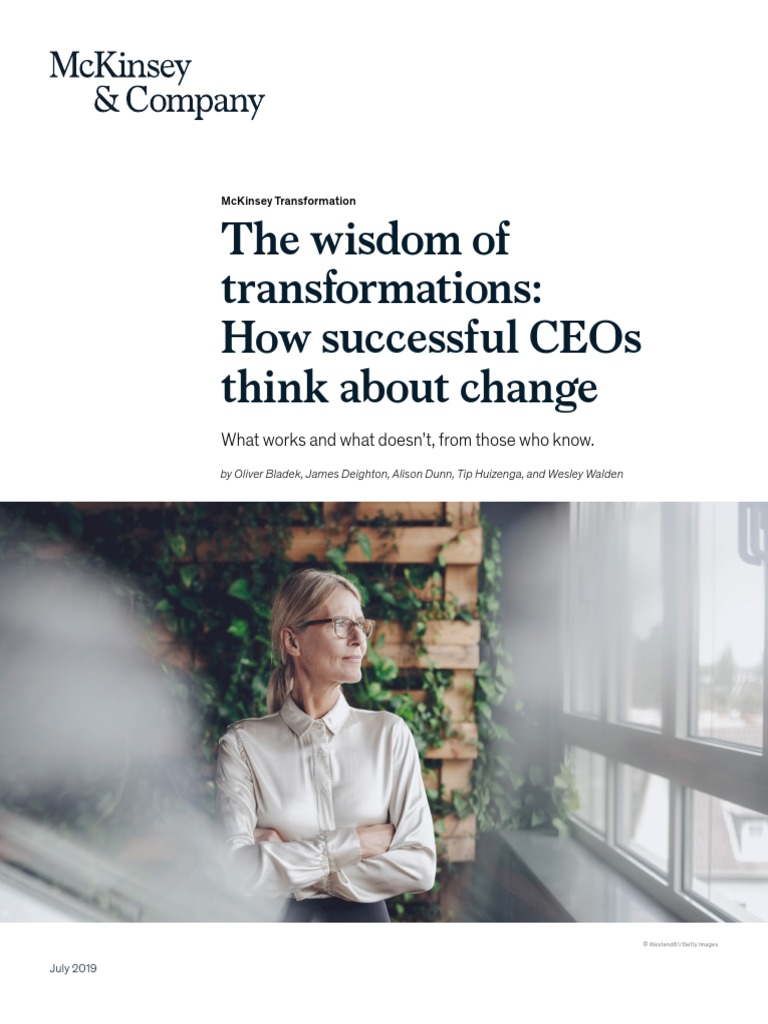 The Wisdom of CEO PDF | PDF | Mc Kinsey & Company | Mindset