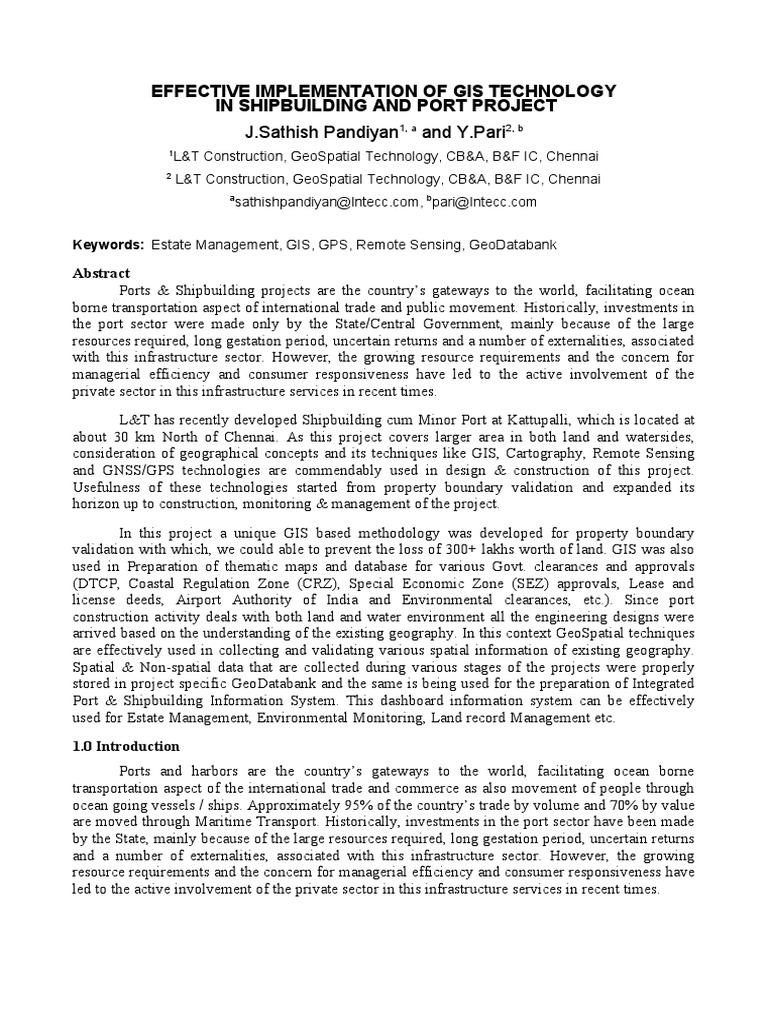 1..GIS 16 Port & Shipbuilding - JSP | PDF | Geographic Information ...