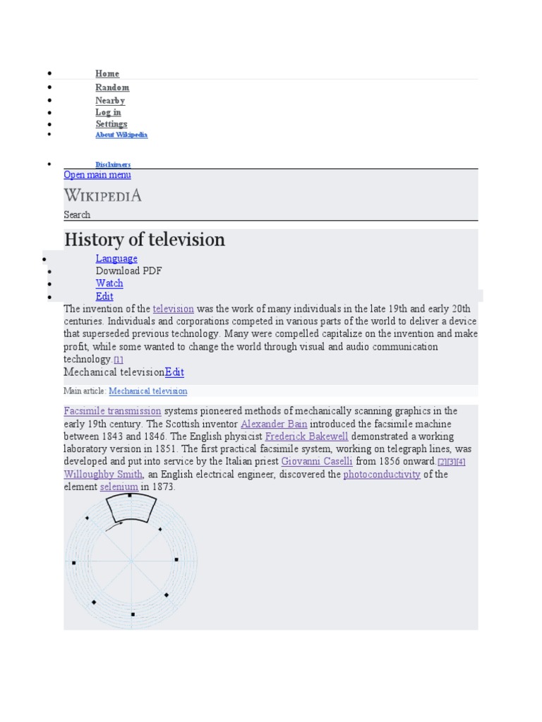 History of Television | PDF | Digital Television | Television