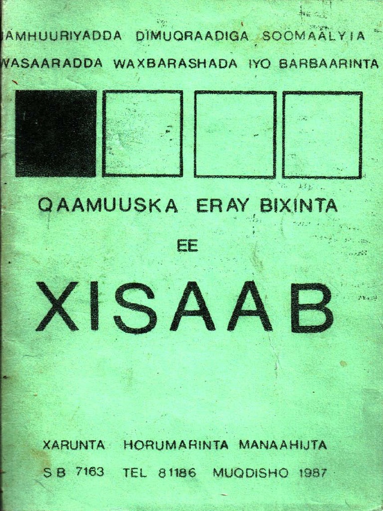 Qaamuuska Eray-Bixinta Ee Xisaab | PDF