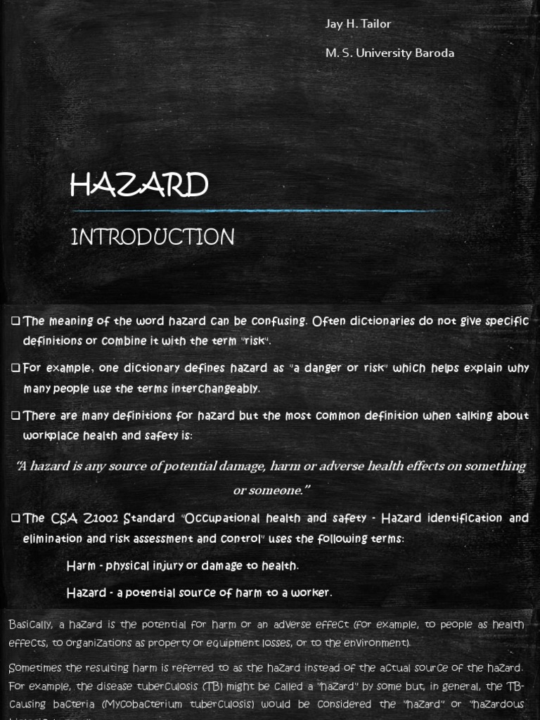 Lec 1. Introduction PDF | PDF | Hazards | Toxicity