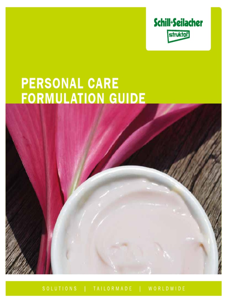 Personal Care Formul Ation Guide | PDF | Shampoo | Sodium