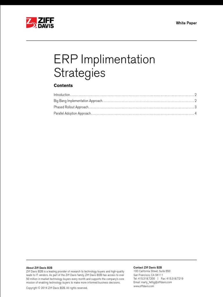 ERP Implementation Strategies | PDF