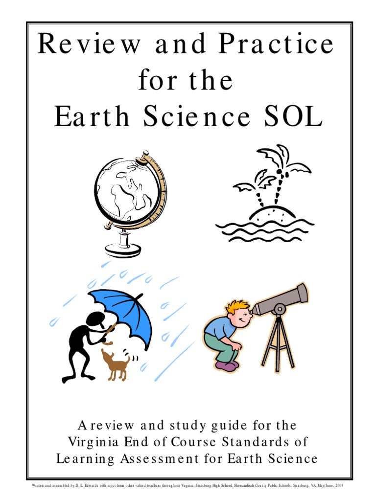 Review and Practice For The Earth Science SOL PDF | PDF | Rock (Geology ...