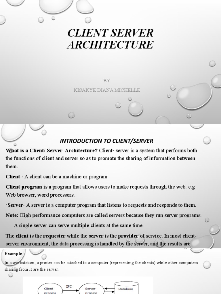 Client-Server Architecture Guide | PDF | Distributed Computing ...