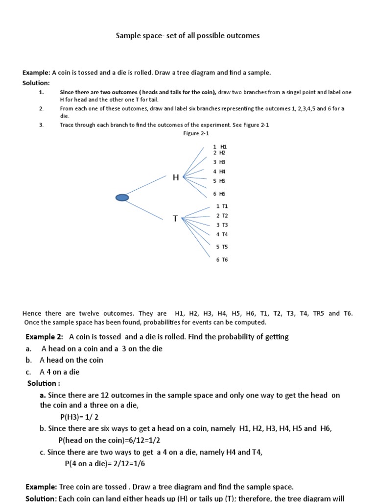 Sample Space and Probability Examples | PDF | Probability Theory ...