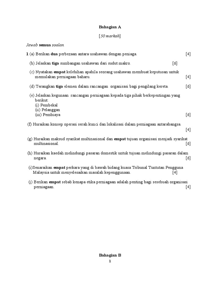 Soalan Percubaan pp3 Negeri Sembilan 2015 | PDF