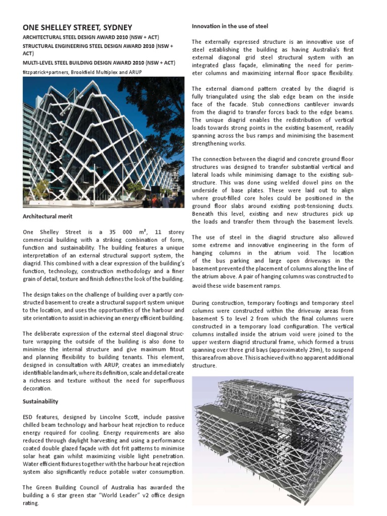 One Shelley Street: Innovative Steel Design | PDF | Corrosion ...