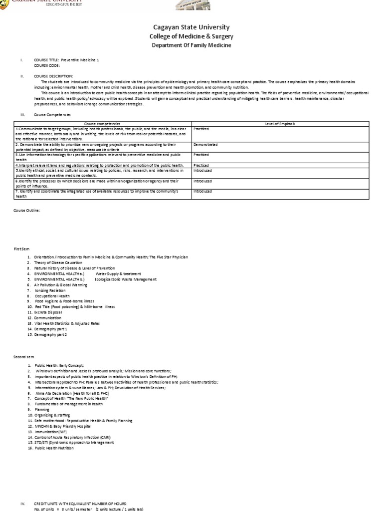 Prev Med 1 Modified | PDF | Preventive Healthcare | Public Health