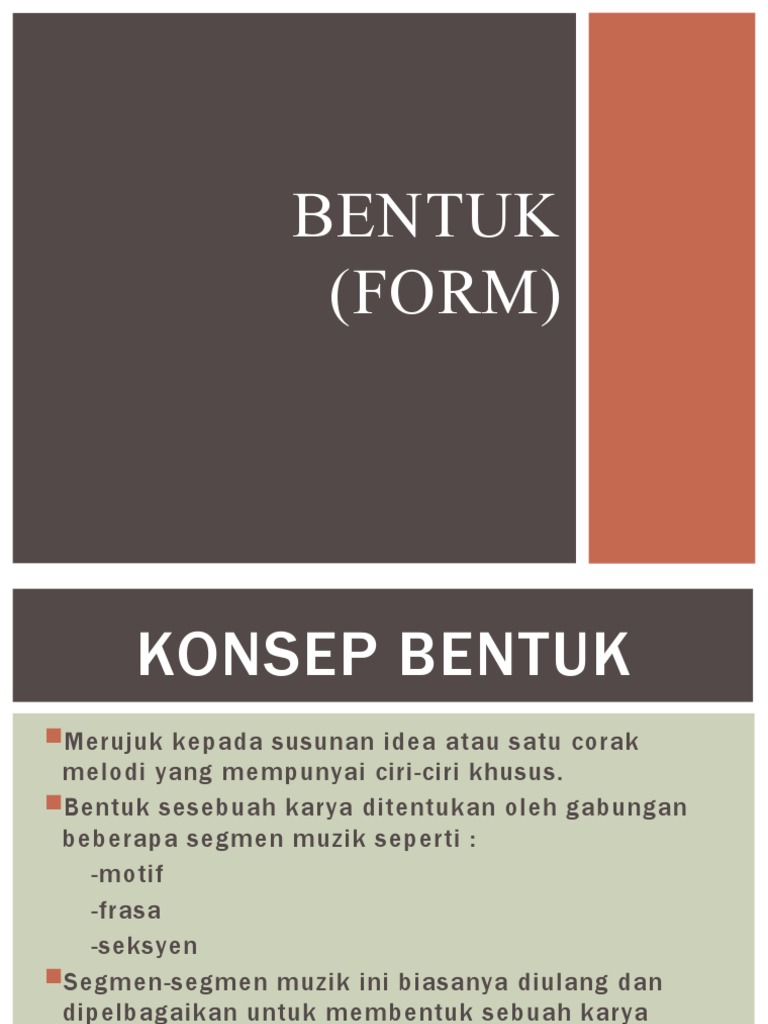 Bentuk (Form) | PDF