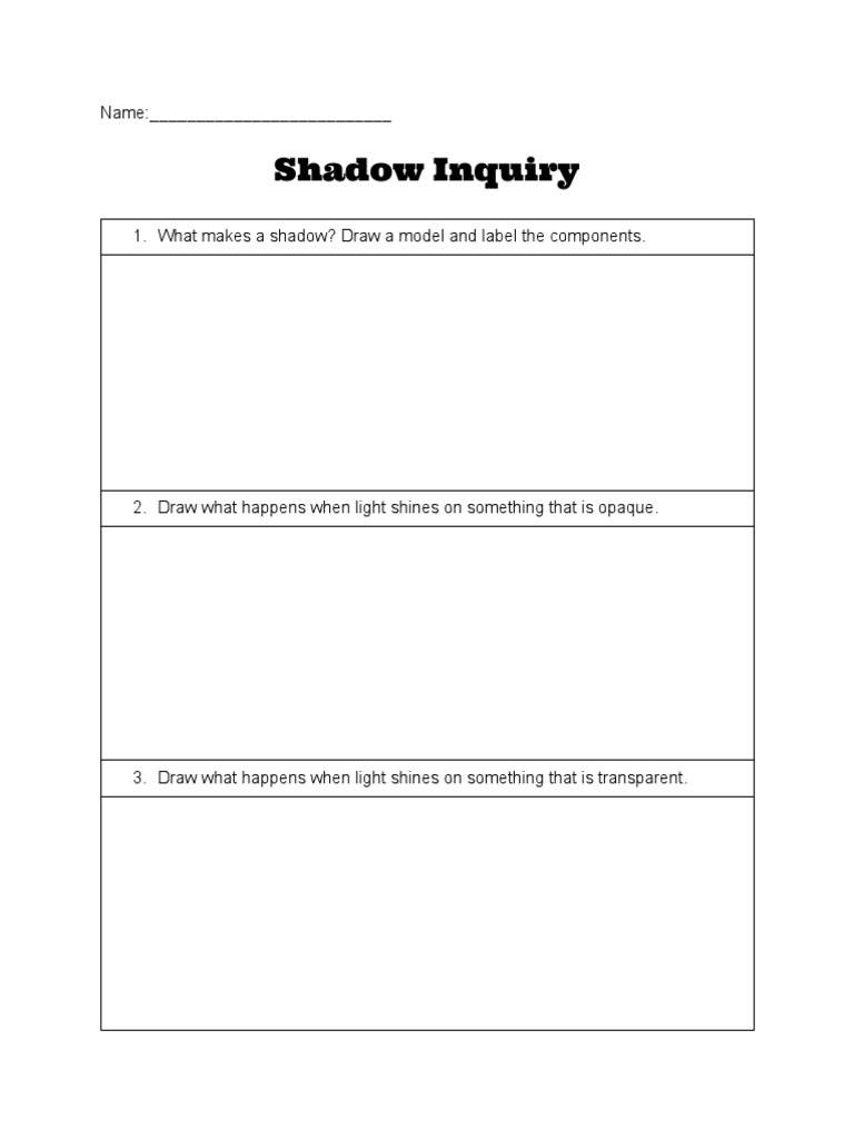 Lesson 2 Inquiry Sheet | PDF