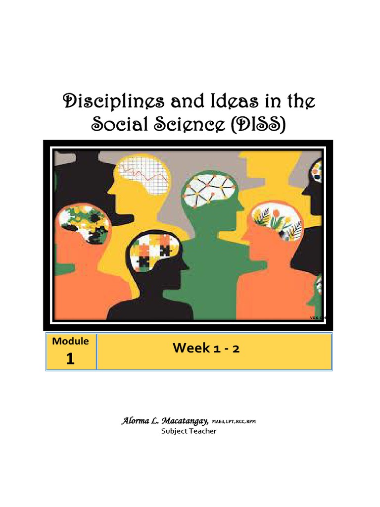Disciplines and Ideas in The Social Science (DISS) : Week 1 - 2 | PDF ...