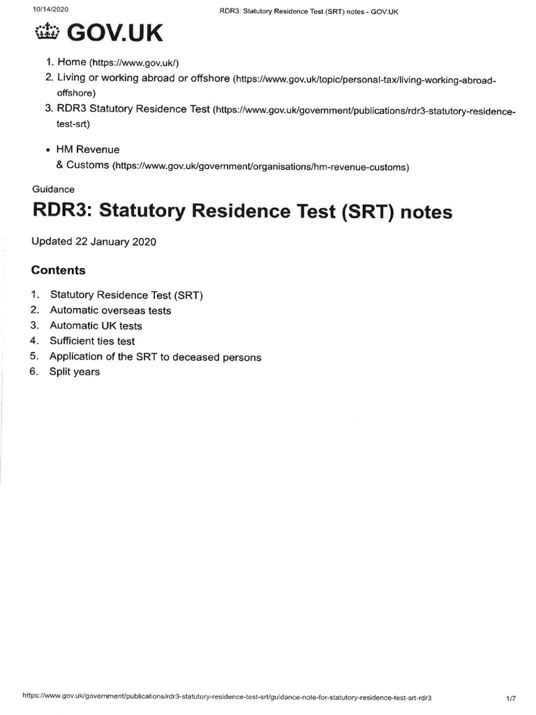 SRT HMRC | PDF