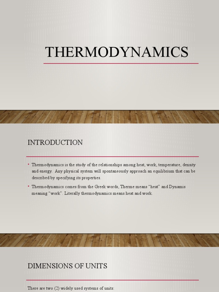 Thermodynamics Module 1 | PDF | Celsius | Temperature