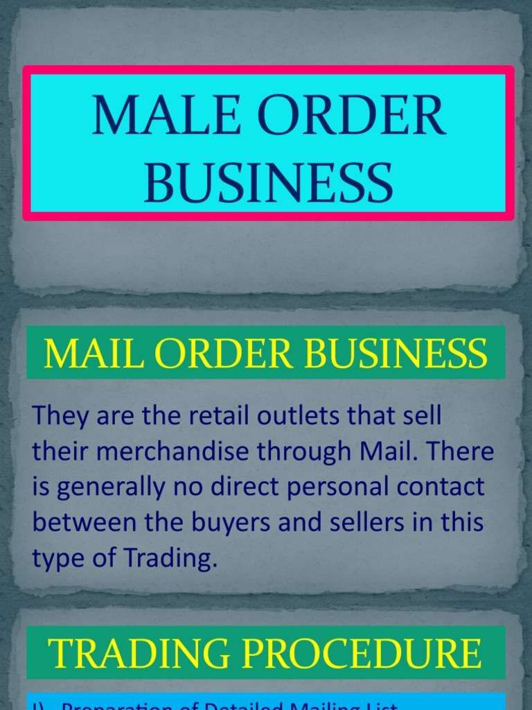 Mail Order | PDF | Mail Order | Mail