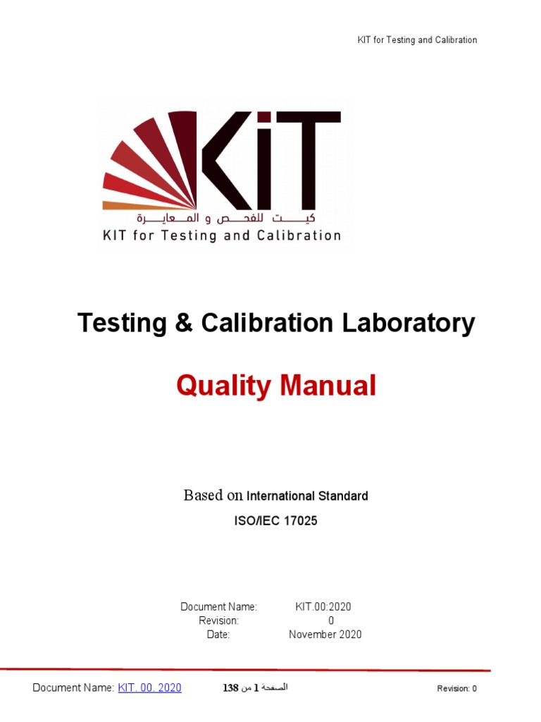 Manual - CMT | PDF | Calibration | Verification And Validation