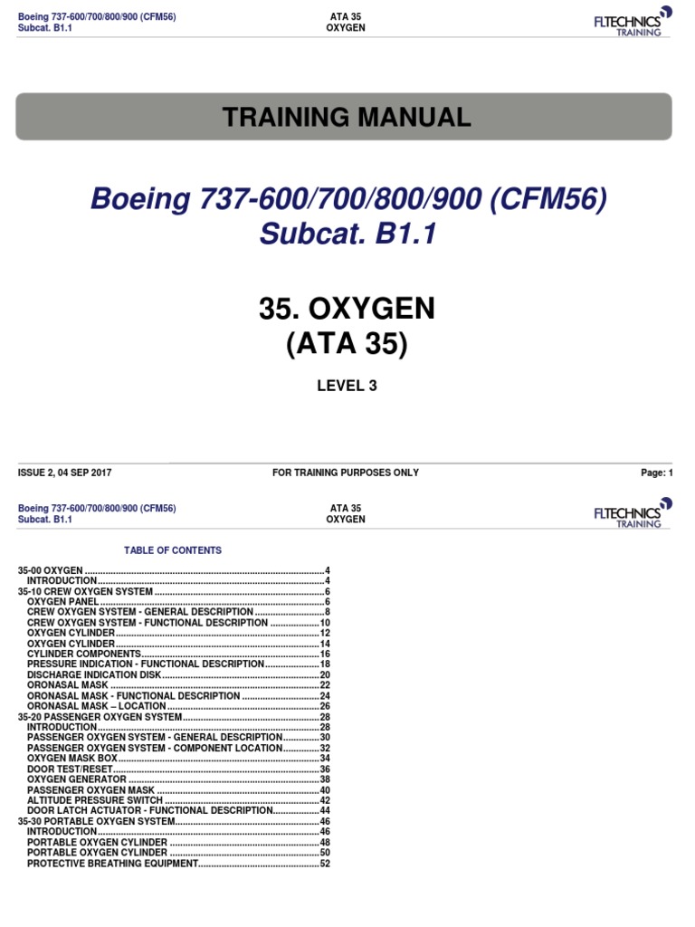 Boeing 737-600/700/800/900 (CFM56) Subcat. B1.1: Training Manual | PDF ...