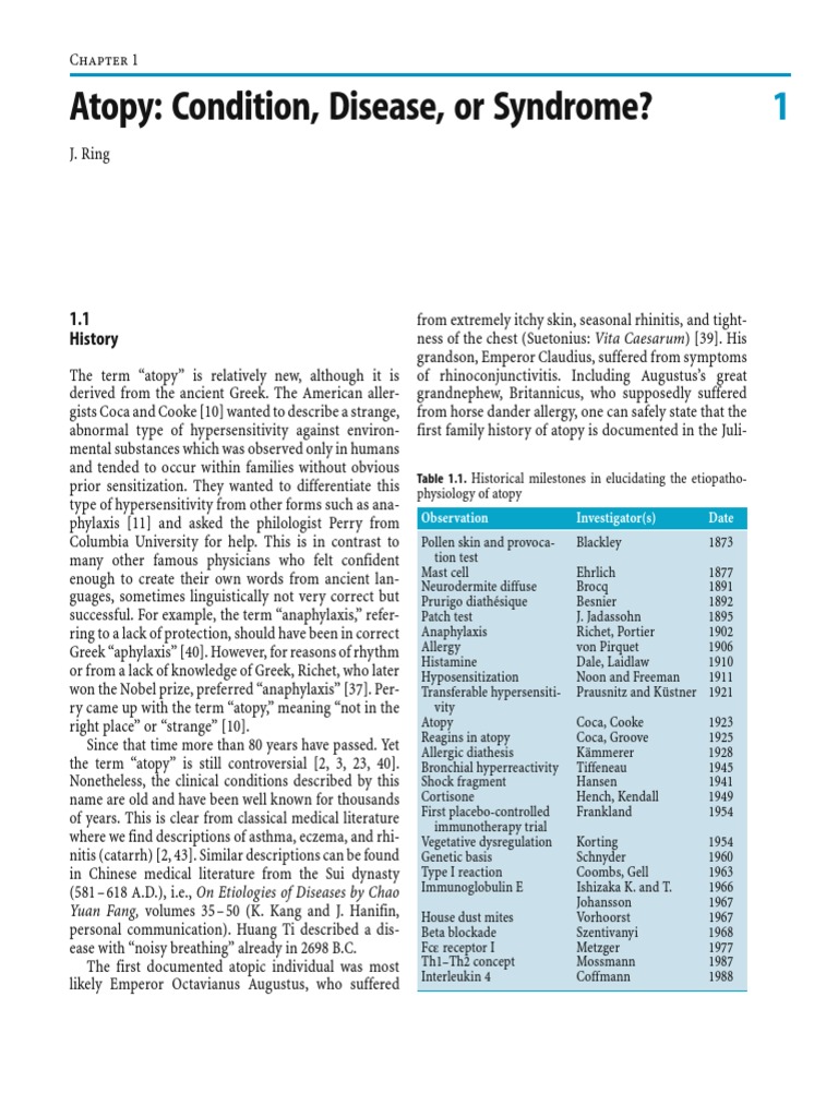 ATOPY | PDF | Allergy | Immunology