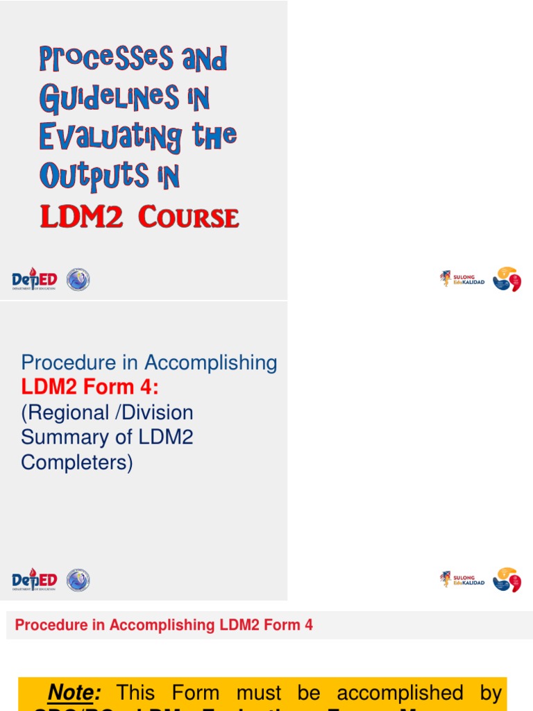 LDM2 Evaluation Quick Guide For ACCOMPLISHING LDM2 FORM 4 1 | PDF ...