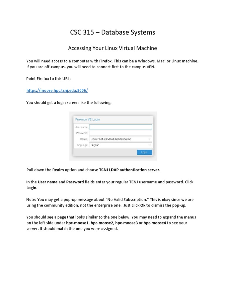 CSC315-Accessing The Linux Console PDF | PDF | Virtual Machine | Command Line Interface