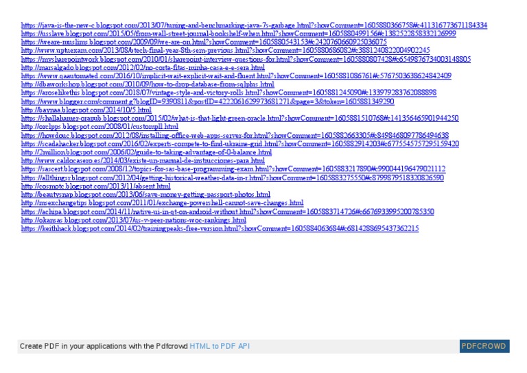 Create PDF in Your Applications With The Pdfcrowd: HTML To PDF Api ...