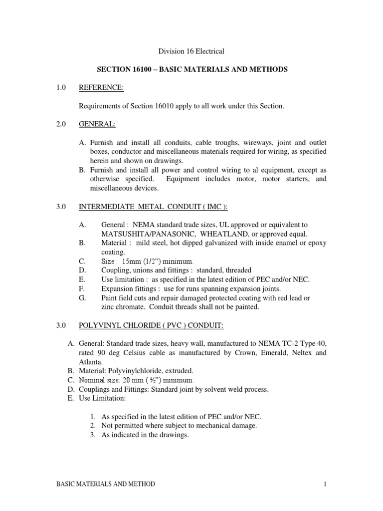 Basic Materials | PDF | Electrical Wiring | Electrical Components