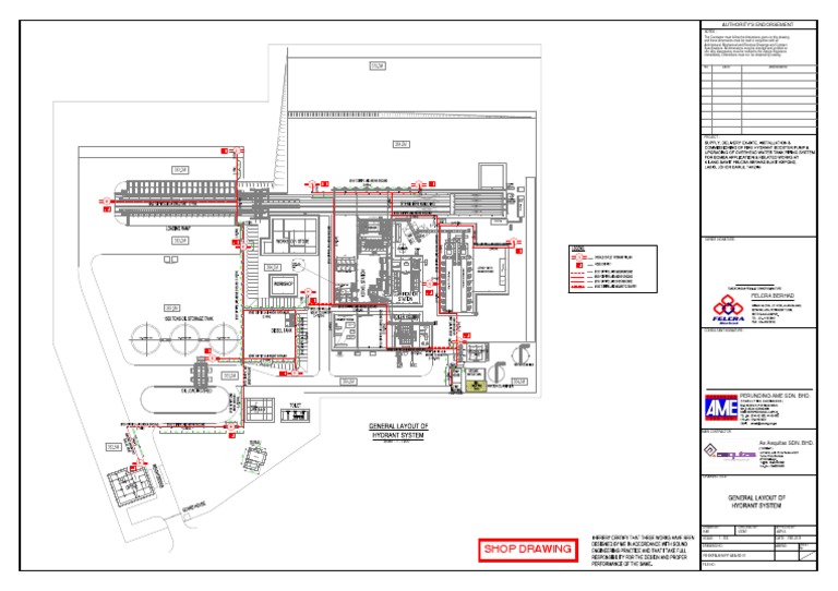 General Layout of Hydrant System | PDF