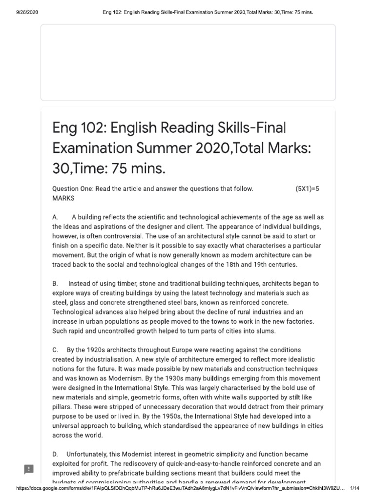 Eng 102 Iub | PDF