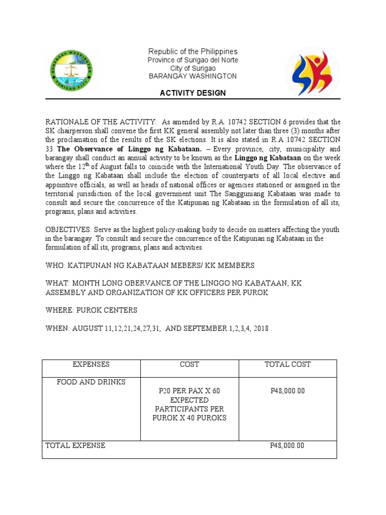 Proposal For KK General Assembly 1 | PDF | Public Sphere | Public Law