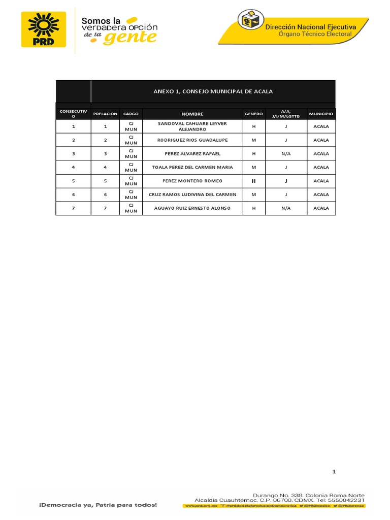 Chipas Anexos CJ Mun | PDF