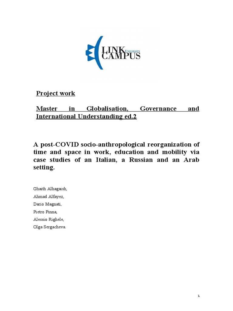 Project Work Outline | PDF