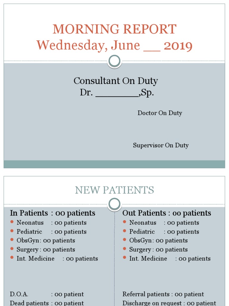 Daily Patient Report - June 2019 | PDF | Self-Improvement | Wellness