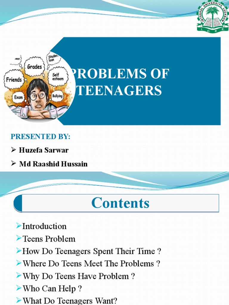 Problems of Teenagers: Presented by | PDF