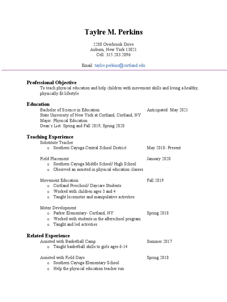 Updated Resume | PDF | Cognition | Behavior Modification