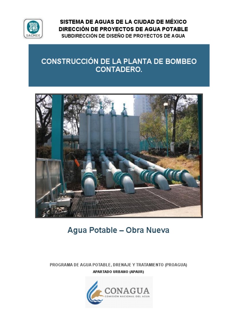 Planta de Bombeo Contadero - VF | PDF | Bomba | Tanques