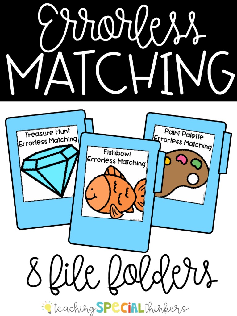 Errorless Matching File Folders 3 PDF | PDF