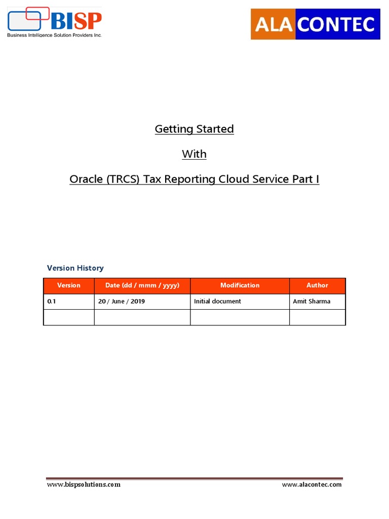 Oracle TRCS Tax Reporting Overview | PDF | Tax Rate | Taxes